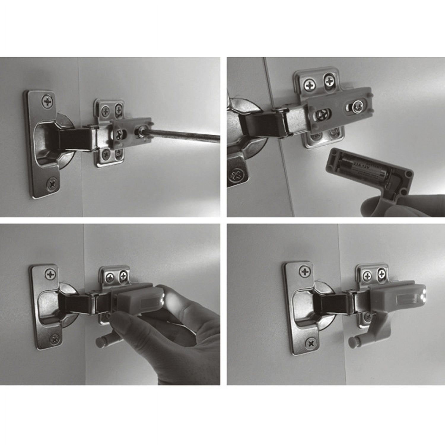 Intelligent induction cabinet wardrobe LED hinge lamp without battery ...