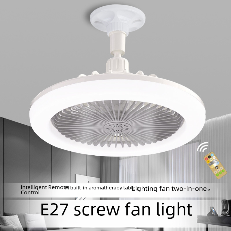 Intelligent remote control LED aromatherapy fan light E27 screw ...