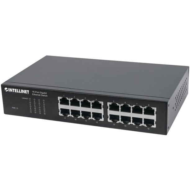 16 Port Rackmount/Desktop Metal Switch - Walmart Business Supplies
