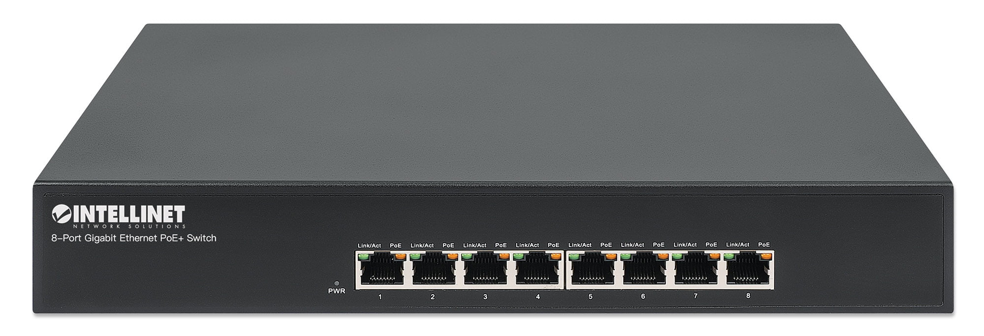 Intellinet 560641 8-Port Gigabit Ethernet PoE+ 140W Endspan Switch ...