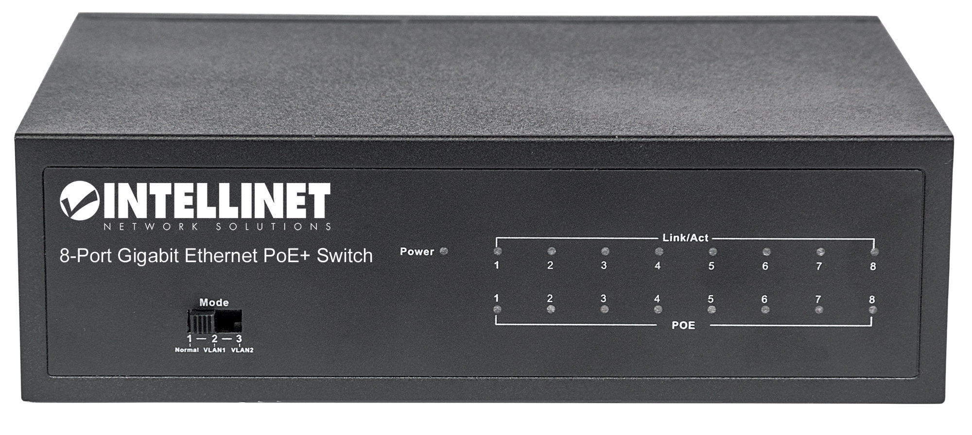 Intellinet 8-Port Gigabit Ethernet PoE+ Switch | 60W, VLAN, Fanless ...