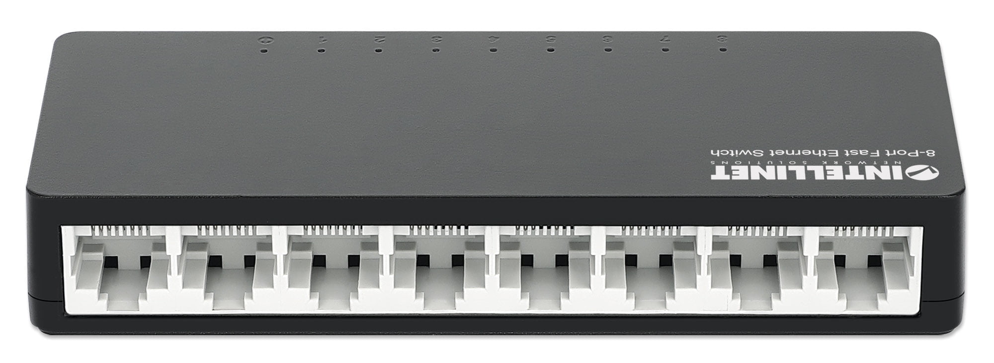 Intellinet 8-Port Ethernet Network Switch - Plug-and-Play, Green ...