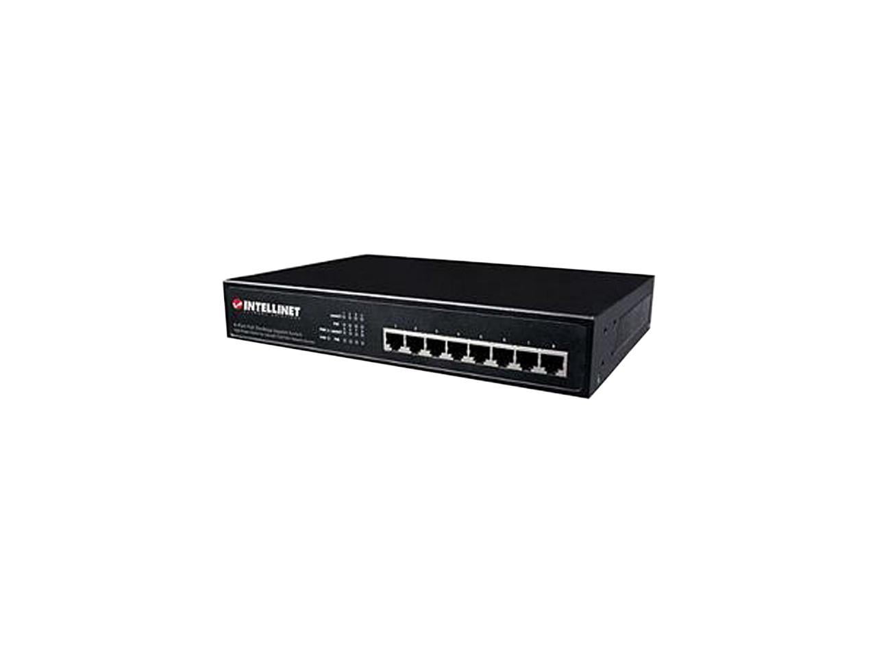 Intellinet 8-Port Gigabit Ethernet PoE+ Switch - 8 Ports - Gigabit ...