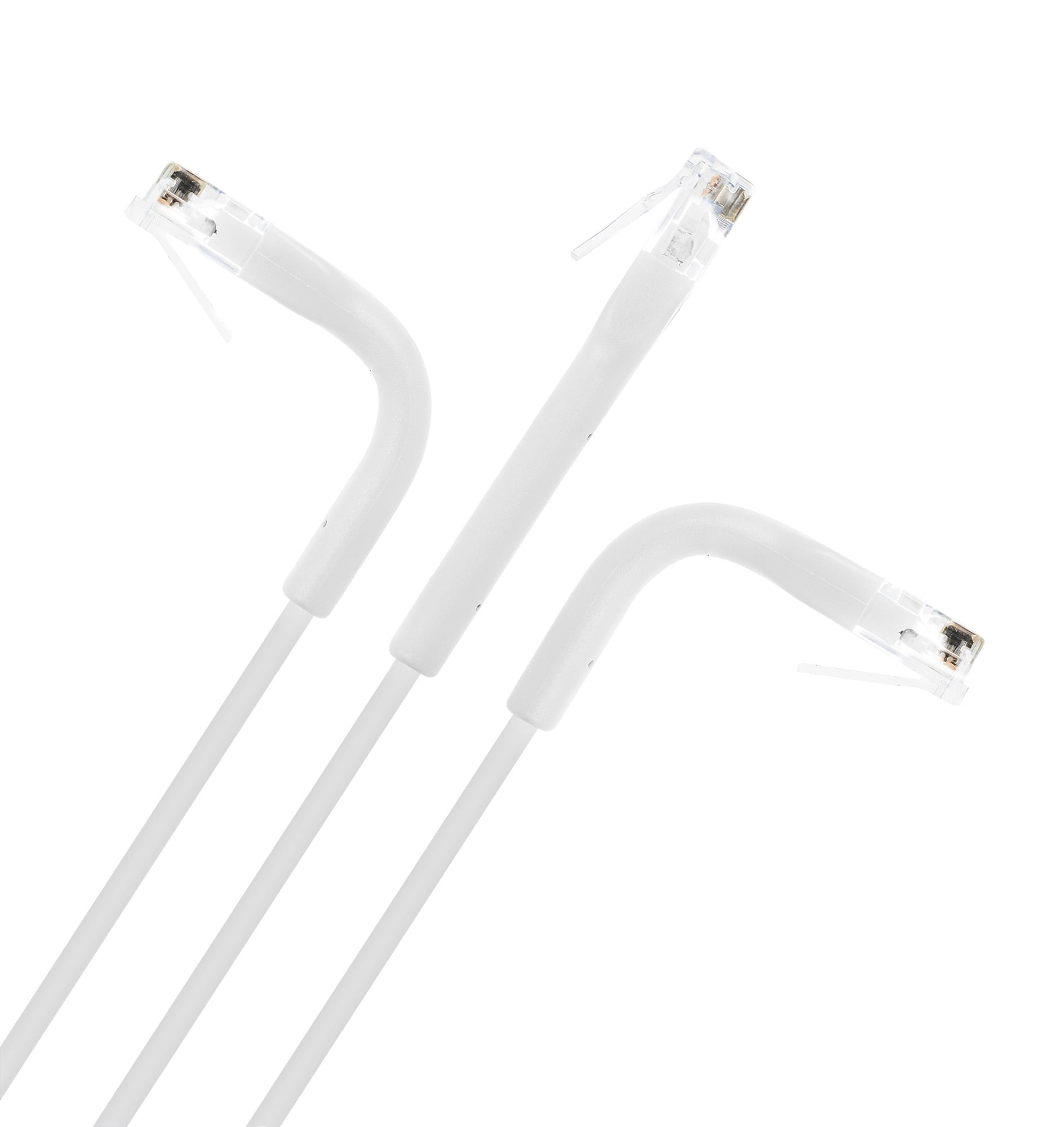 Intellinet Cat6 UTP FlexiBoot Slim Network Patch Cable, 2 ft., White, 10-Pack | 10G, 250 MHz ...