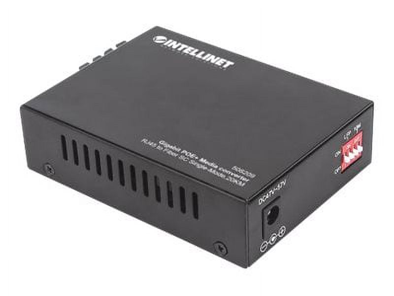 Intellinet Gigabit PoE+ Media Converter, 1000Base-T RJ45 Port to ...