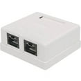 Intellinet Network Solutions Cat6 UTP Mount Box, 2 Port, Locking ...