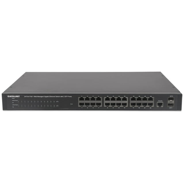 Intellinet Network Solutions 24-Port Gigabit PoE+ Web-Managed Switch ...