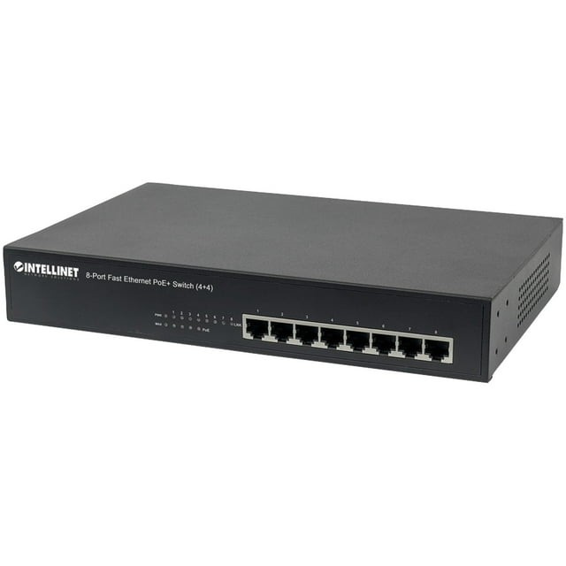 Intellinet Network Solutions 561075 8-Port Fast Ethernet PoE+ Switch ...