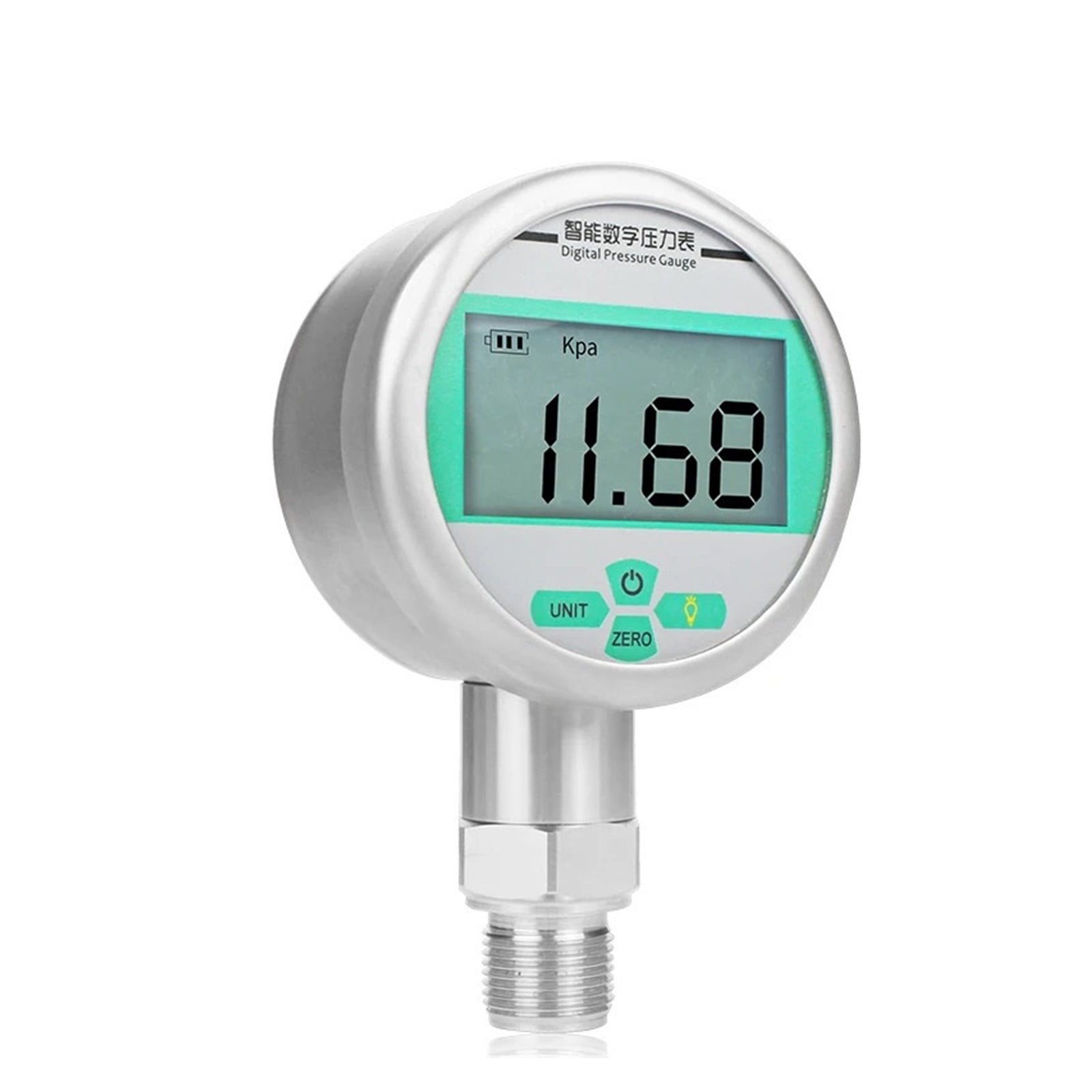 Intellint Precision Digital Display Pressure Gau, Battery Powered 0.2% ...