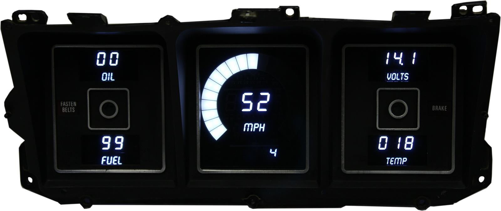 Intellitronix DP1010W LED Digital Dash Kit 1973-1979 Ford Truck White ...