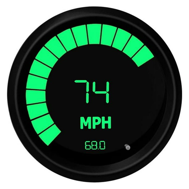 Intellitronix M9250G Green LED Digital Memory Speedometer & Tachometer ...