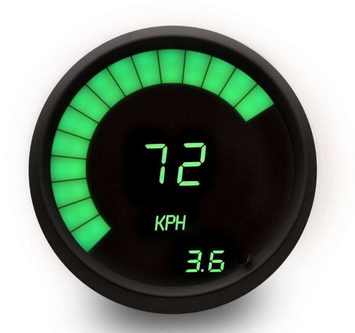 Intellitronx Led Digital Speedo/Tach Green Bk Kp M9250gm - Walmart.com