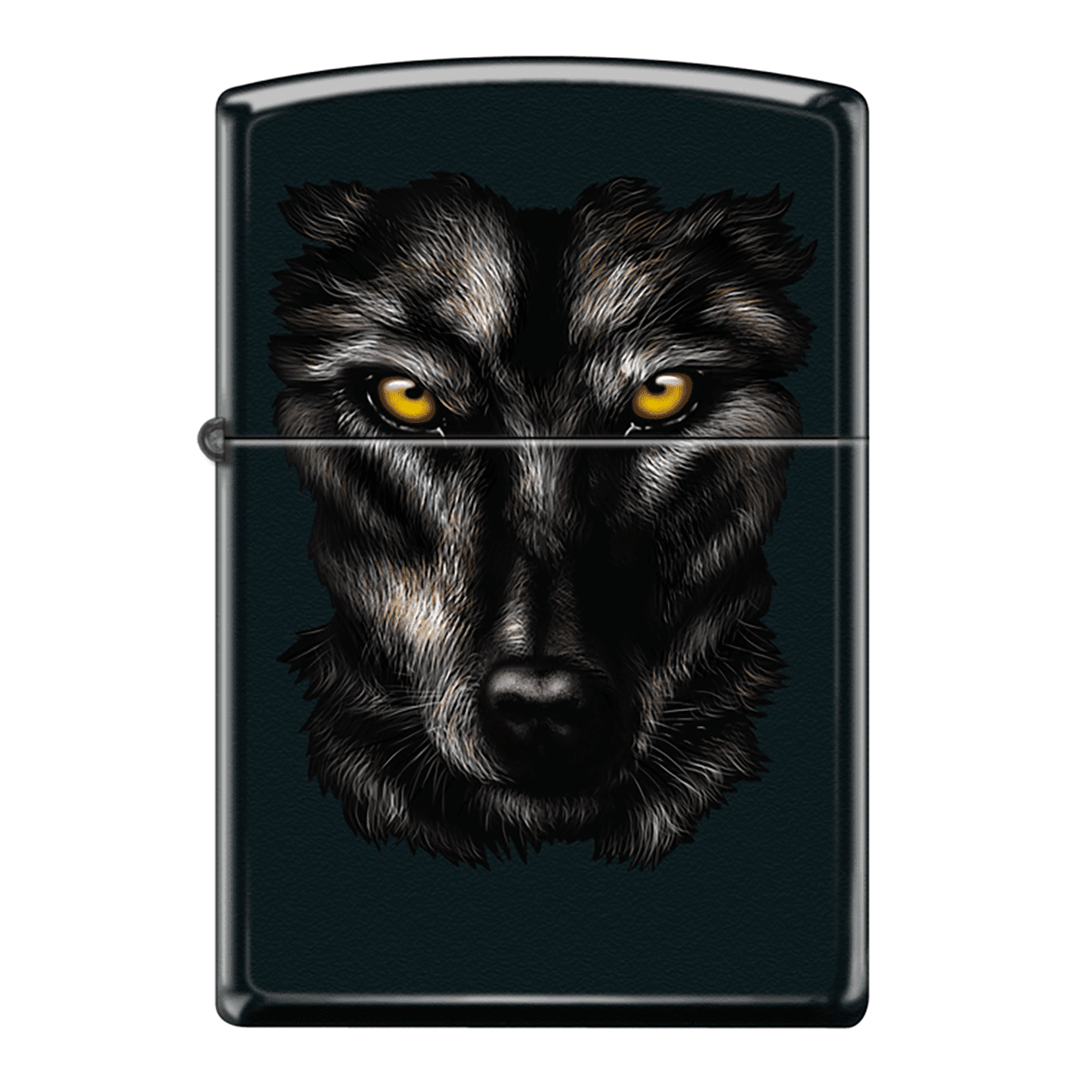 Intense Black Wolf Black Matte Zippo Lighter - Walmart.com