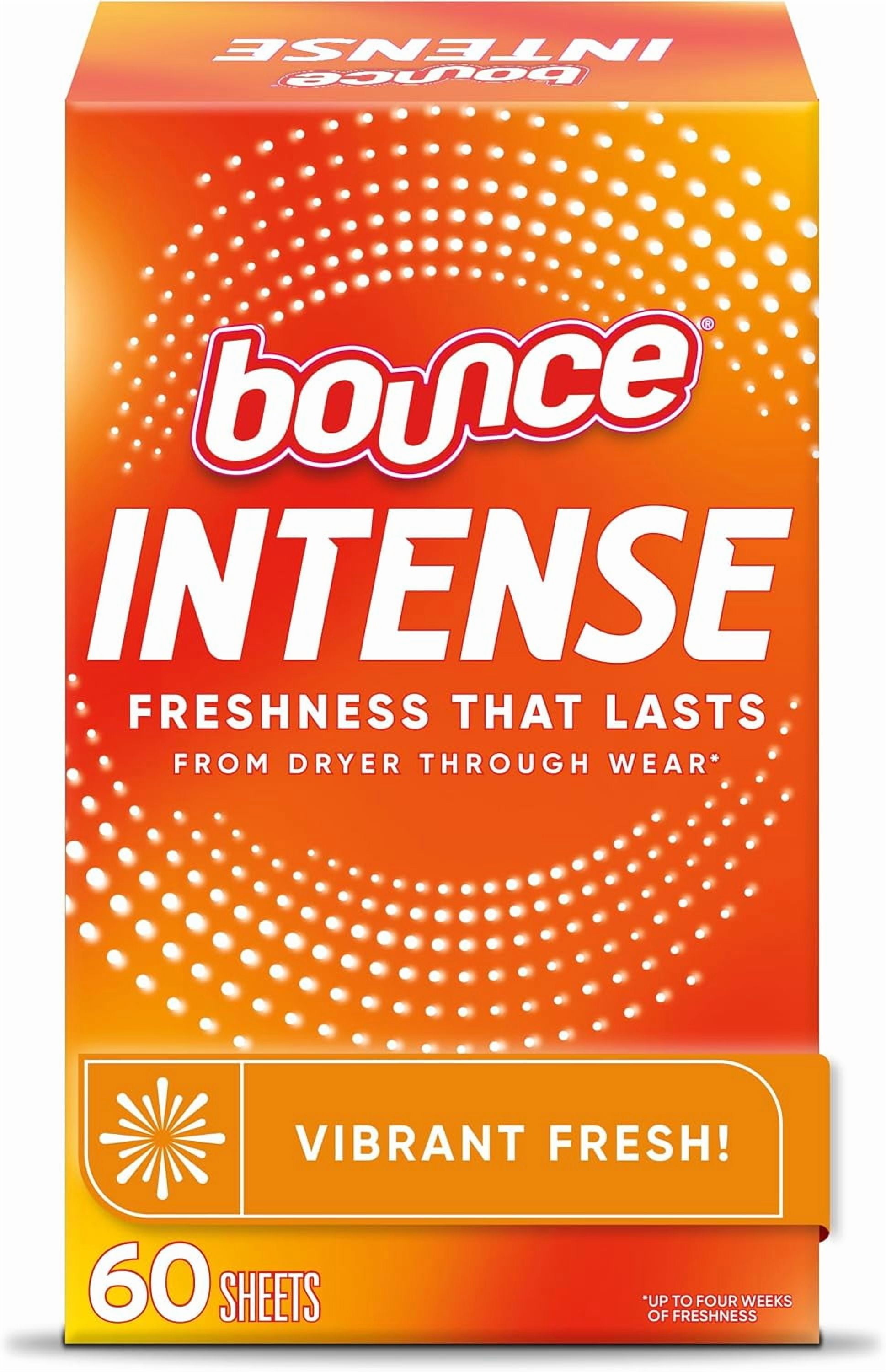 Intense Dryer Sheets, Vibrant Fresh, 60 Count, Scent Boosting Dryer ...