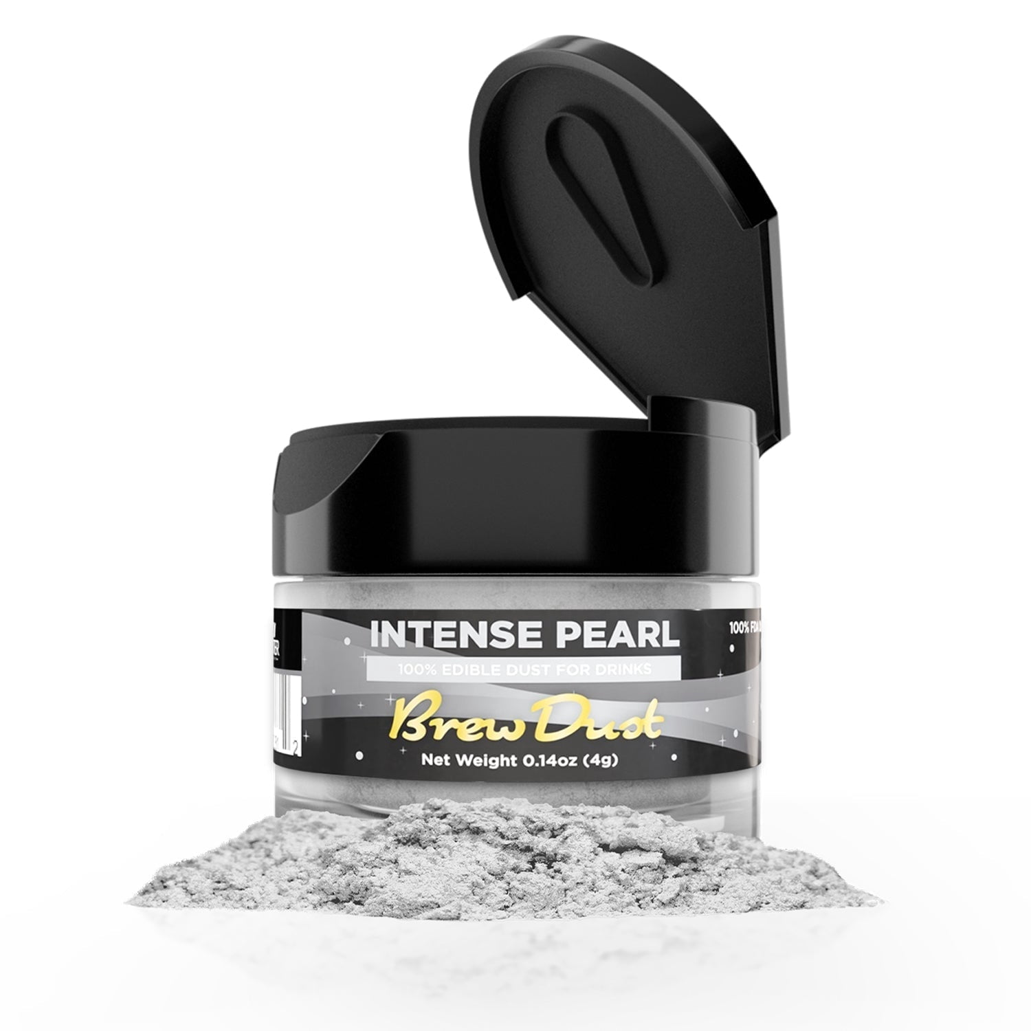 Intense Pearl White Brew Dust Jars (4 grams) Edible Drink Dust for Beer ...