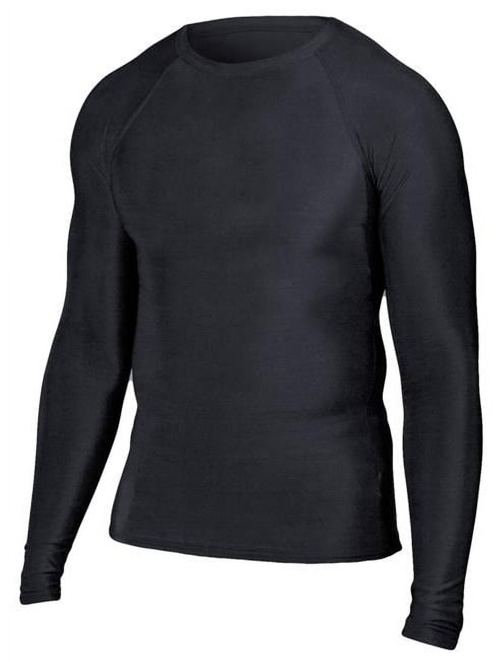 Intensity N6831001LRG Long Sleeve Tight Tee Shirt for Men, Black ...