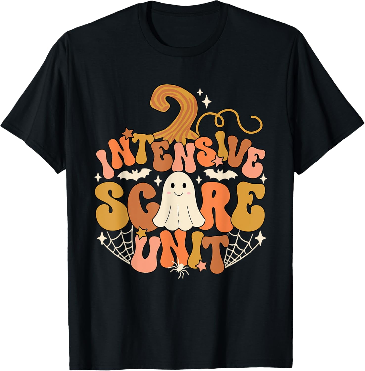 Intensive Care Scare Unit Halloween Ghost ICU Nursing Nurse T-Shirt ...