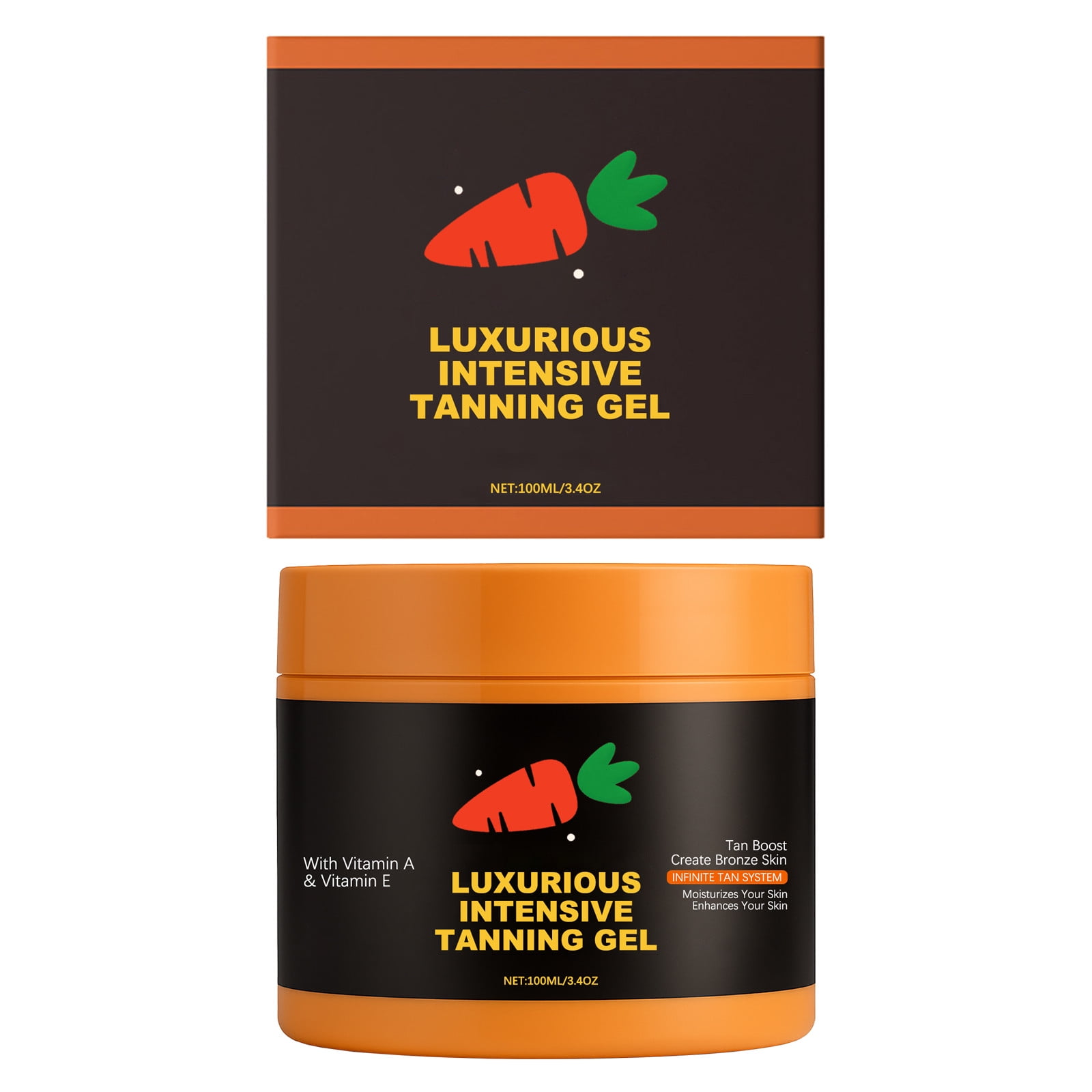 Intensive Tanning Gel Carrot Tanning Gel Even Bronzes Moisturizing ...