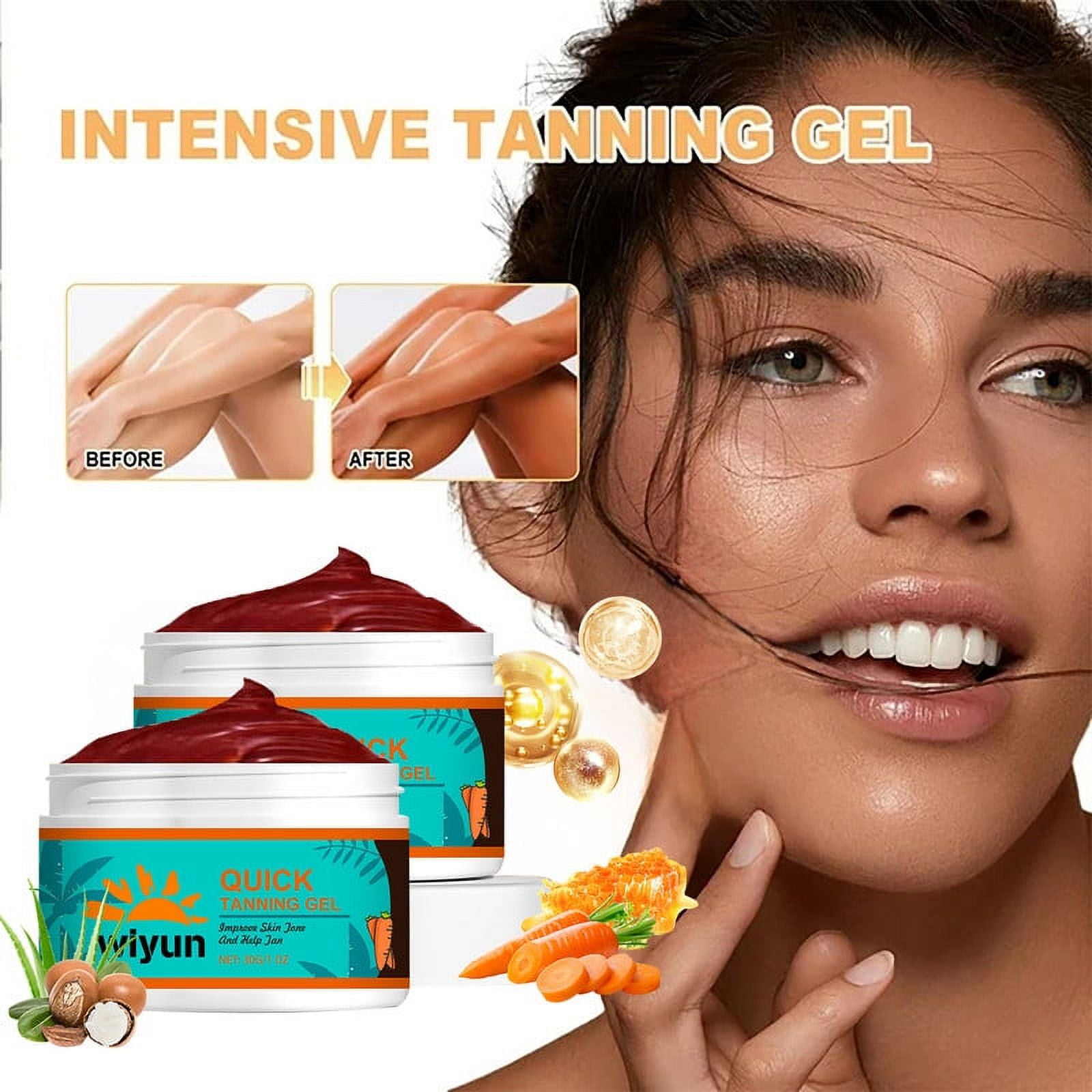 Intensive Tanning Gel Skin With Vitamin E & Honey,Nature Blackening ...