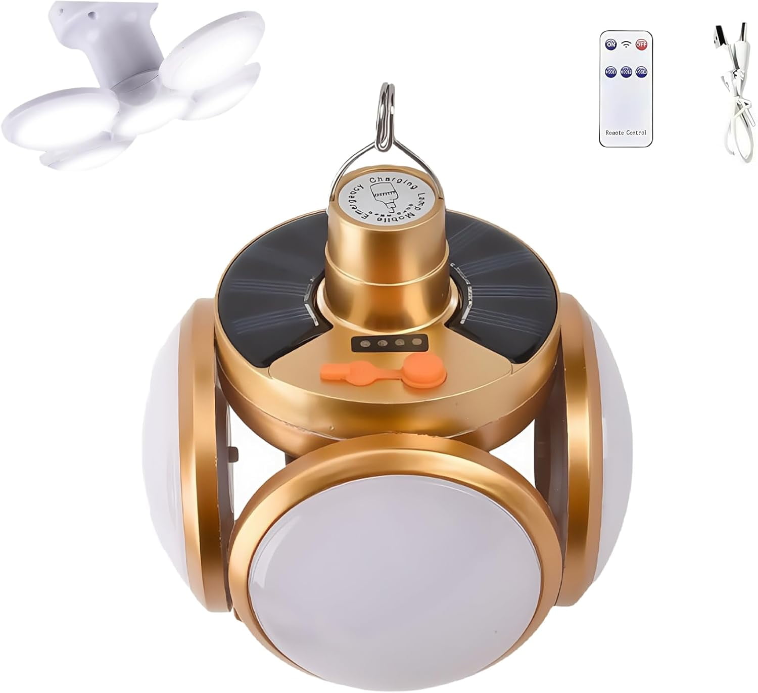 Intensiveput 2 in 1 Folding Solar Lamp, Folding Solar Lamp, 5 Mode ...