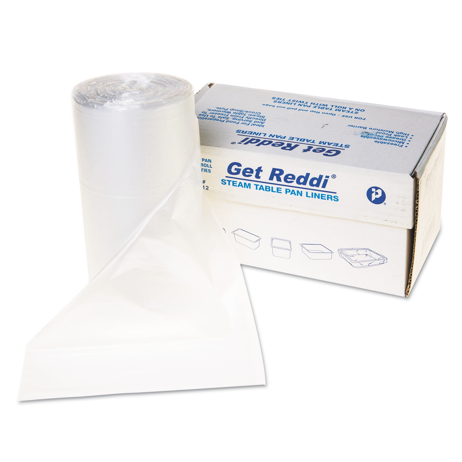 Inteplast Group Get Reddi Steam Table Pan Liners, Clear, 250 count ...