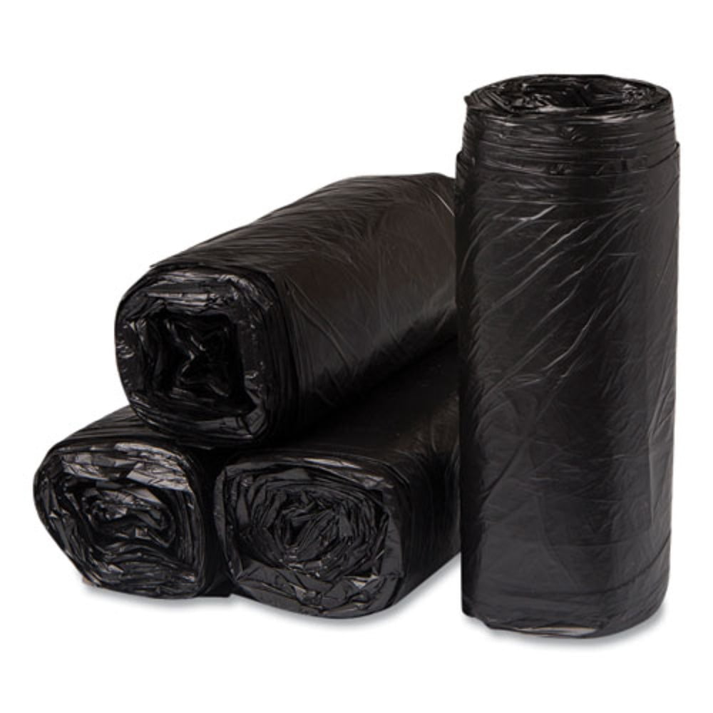 Inteplast Group High-Density Can Liner 24 x 33 16gal 8mic Black 50/Roll ...