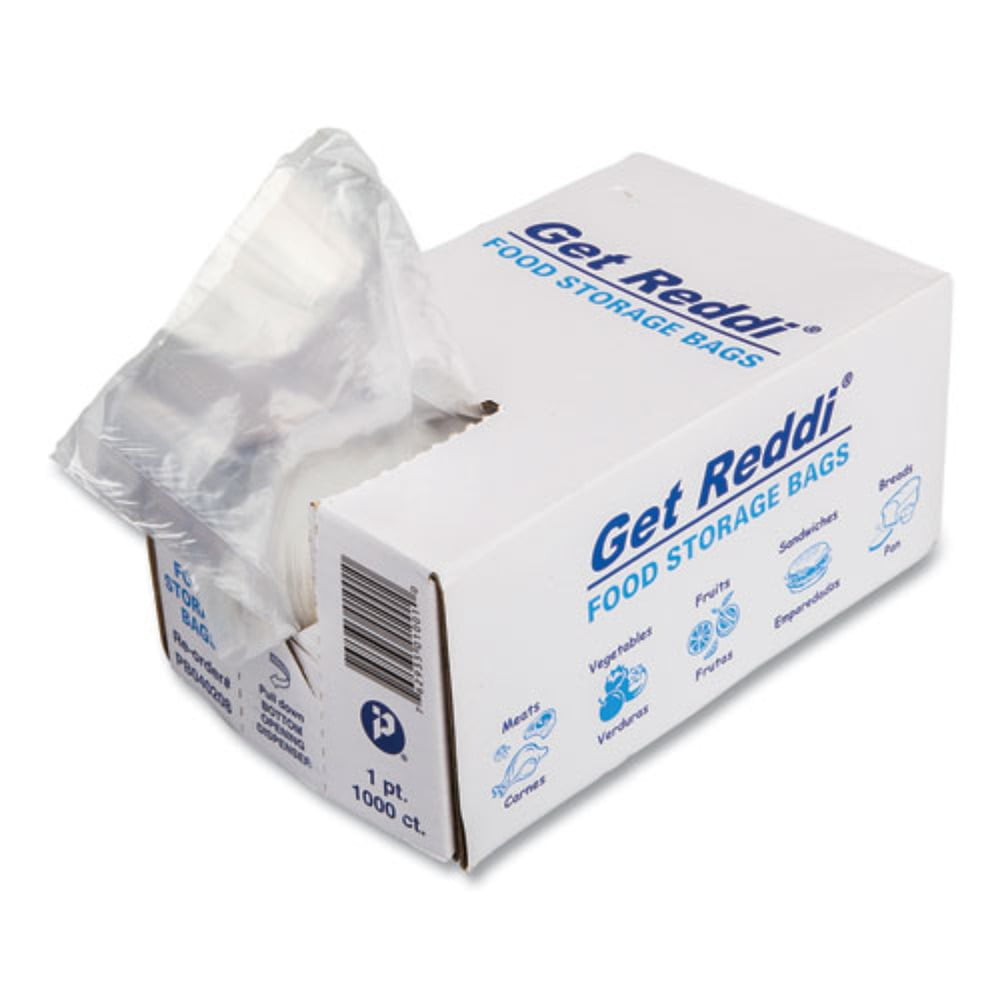 Inteplast Group PB040208 Get Reddi Food & Poly Bag, 4 x 2 x 8, 16oz ...