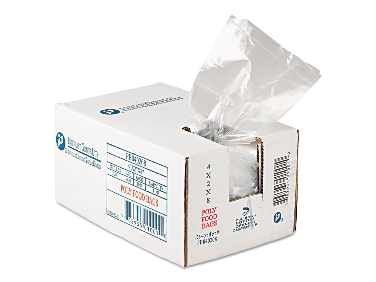 Inteplast Group PB040208 Get Reddi Food & Poly Bag, 4 x 2 x 8, 16oz ...