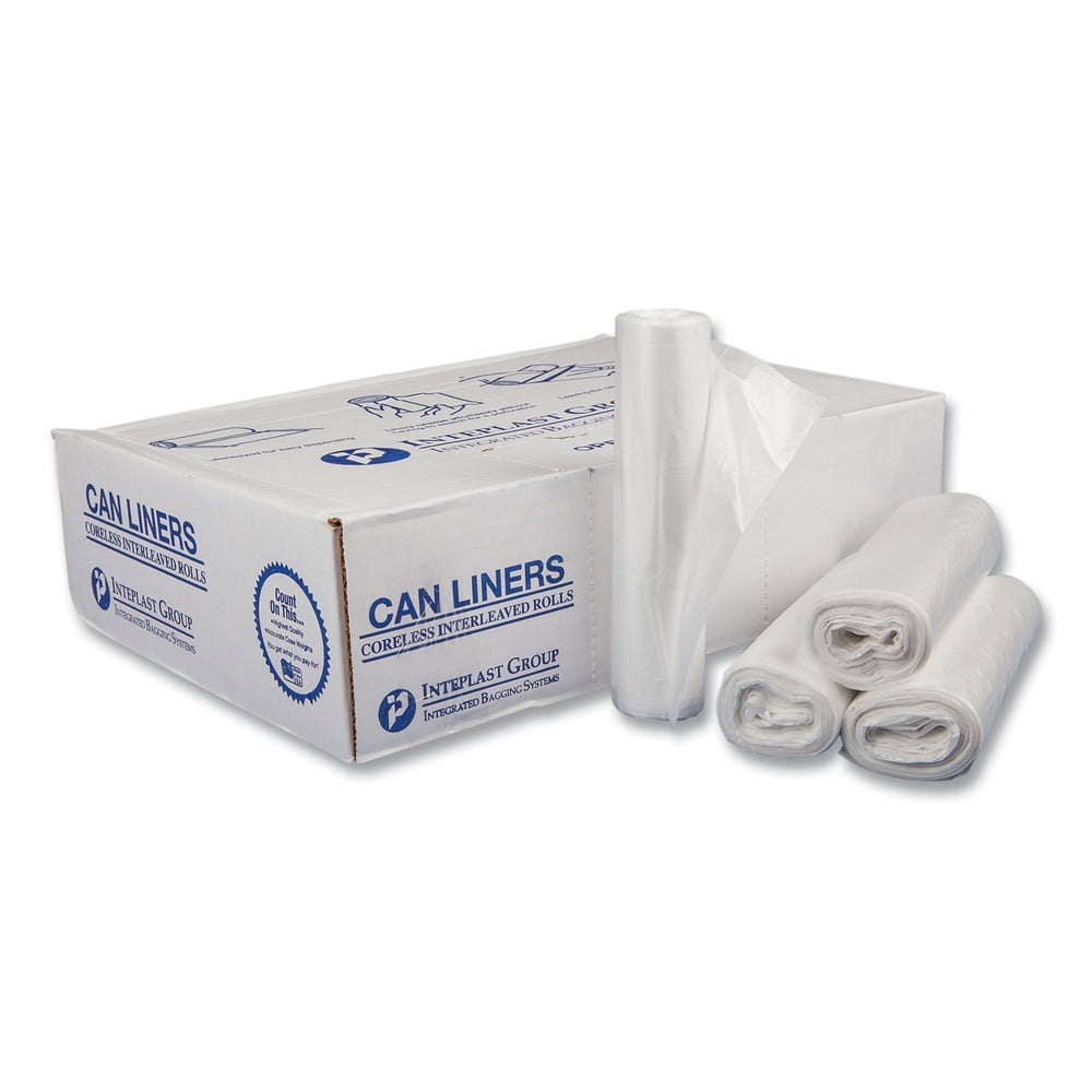 High-Density Can Liner, 43 X 46, 60-Gallon, 12 Micron, Clear, 250 ...