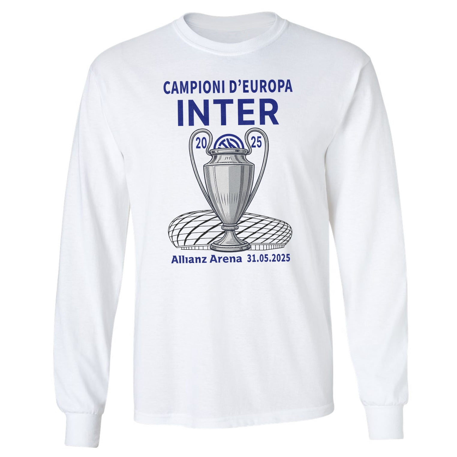 Inter 2025 Europe Champions Trophy - Soccer Fans Long Sleeve T-Shirt ...