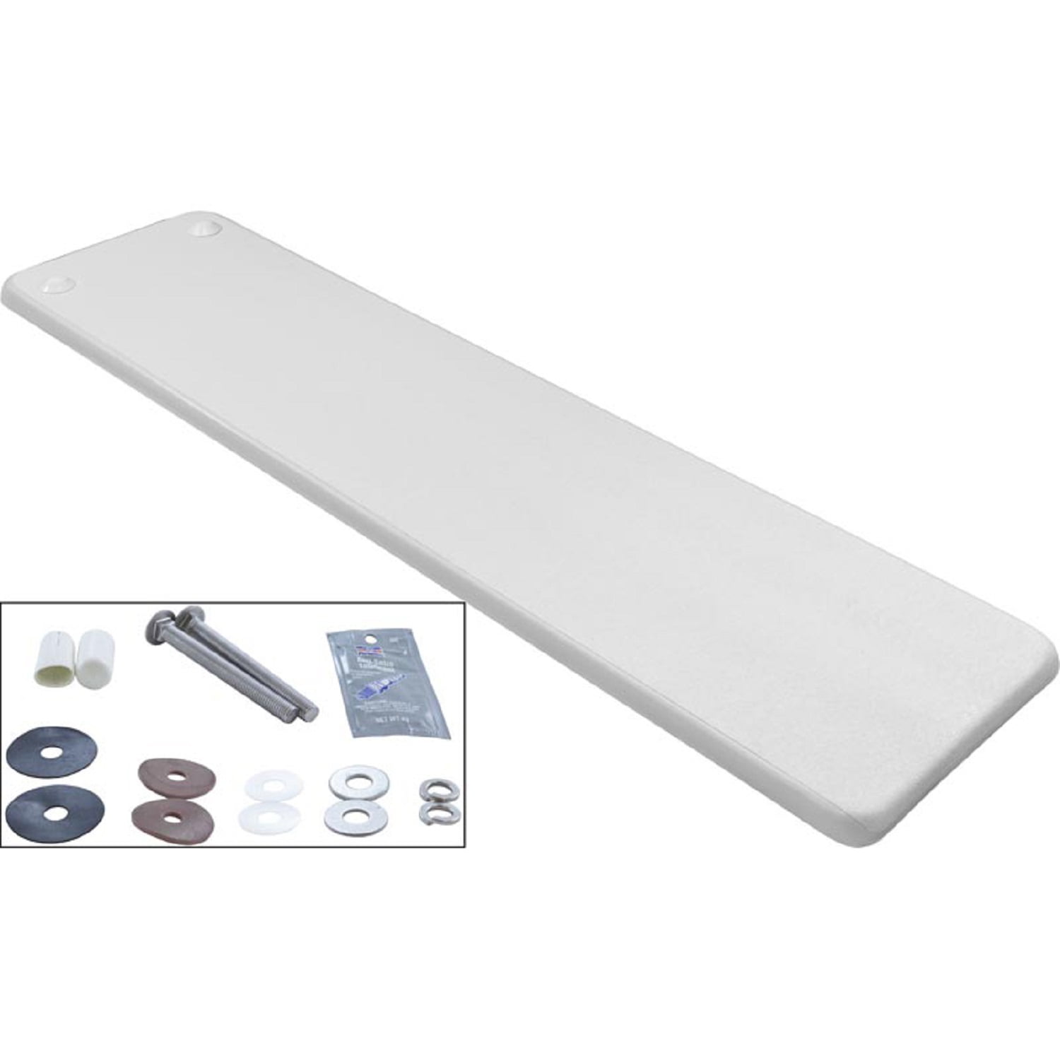 Inter-Fab OLY6WW 6' Olympian Diving Board with Top Tread - White ...