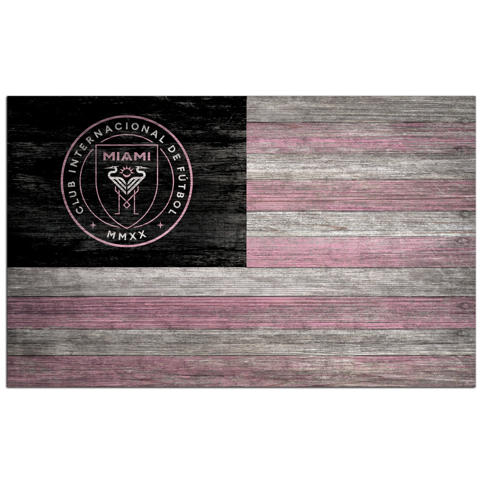 Inter Miami CF 11'' x 19'' Distressed Flag - Walmart.com