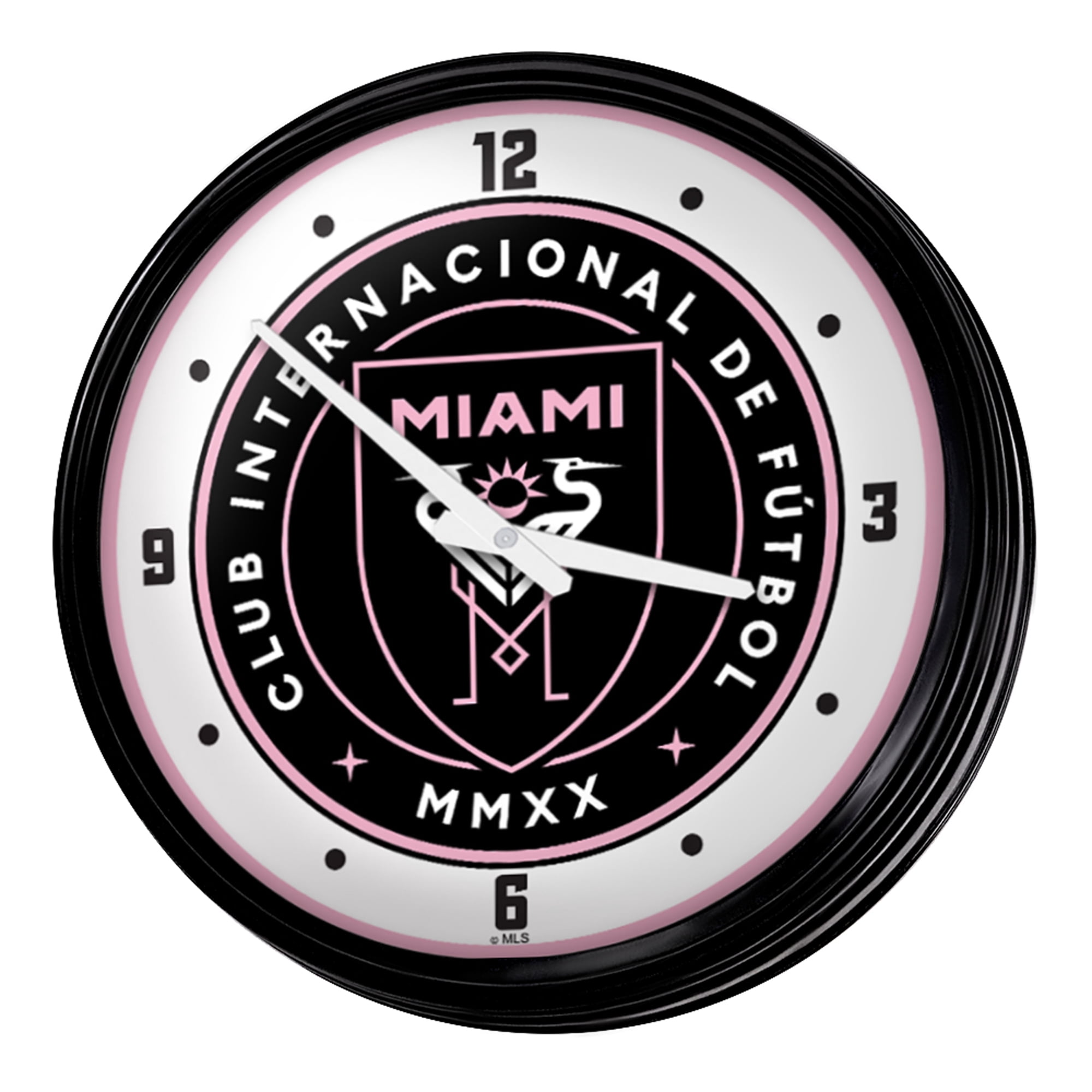 Inter Miami CF 18.75" Retro Lighted Wall Clock - Walmart.com