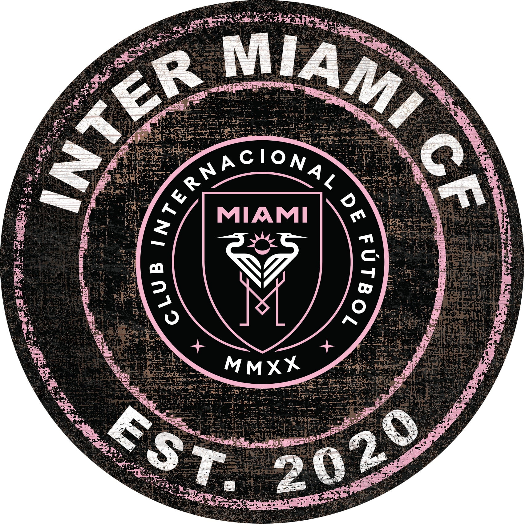 Inter Miami CF 24'' Heritage Logo Round Sign - Walmart.com