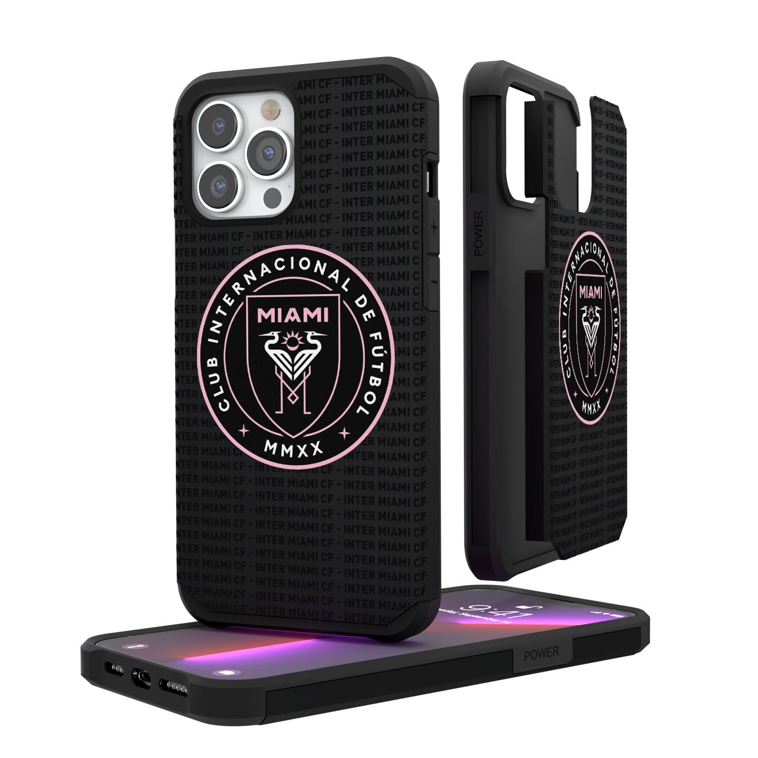 Inter Miami CF iPhone Text Backdrop Rugged Case - Walmart.com