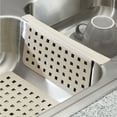 InterDesign Taupe Sink Divider Mat, Plastic, 0.4 in. W X 11 in. L ...