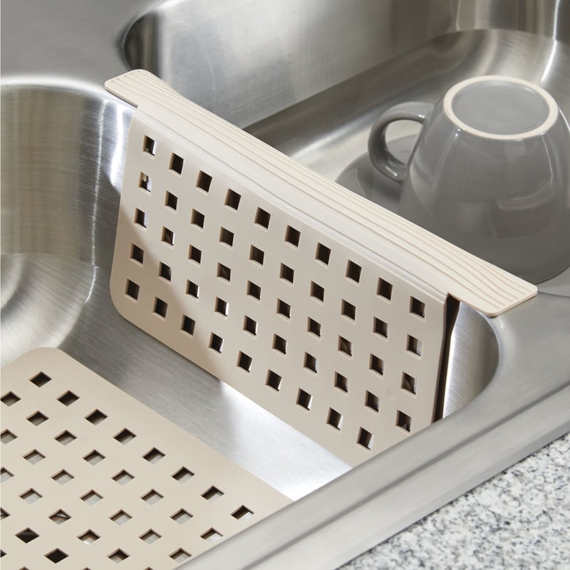 InterDesign 0.4 in. W X 11 in. L Taupe Plastic Sink Divider Mat ...