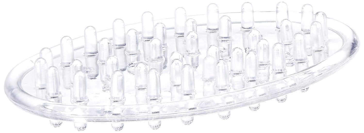 InterDesign Clear Plastic Soap Dish, Durable Holder for Bathroom ...