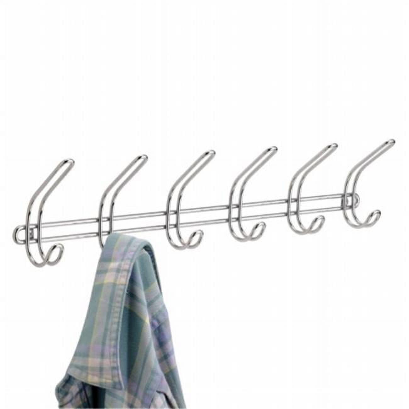 InterDesign 44032 Chrome Wall Mounting Rack - Walmart.com