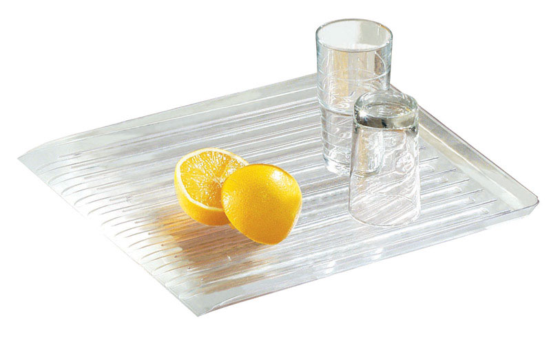 InterDesign 68780 12 x 14.25 x 1.5 in. Clear Plastic Forma 2 Drainboard ...