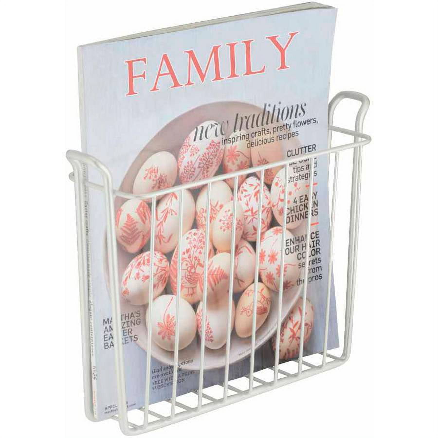 InterDesign Classico Wall Mount Magazine Holder, Matte Black - Walmart.com