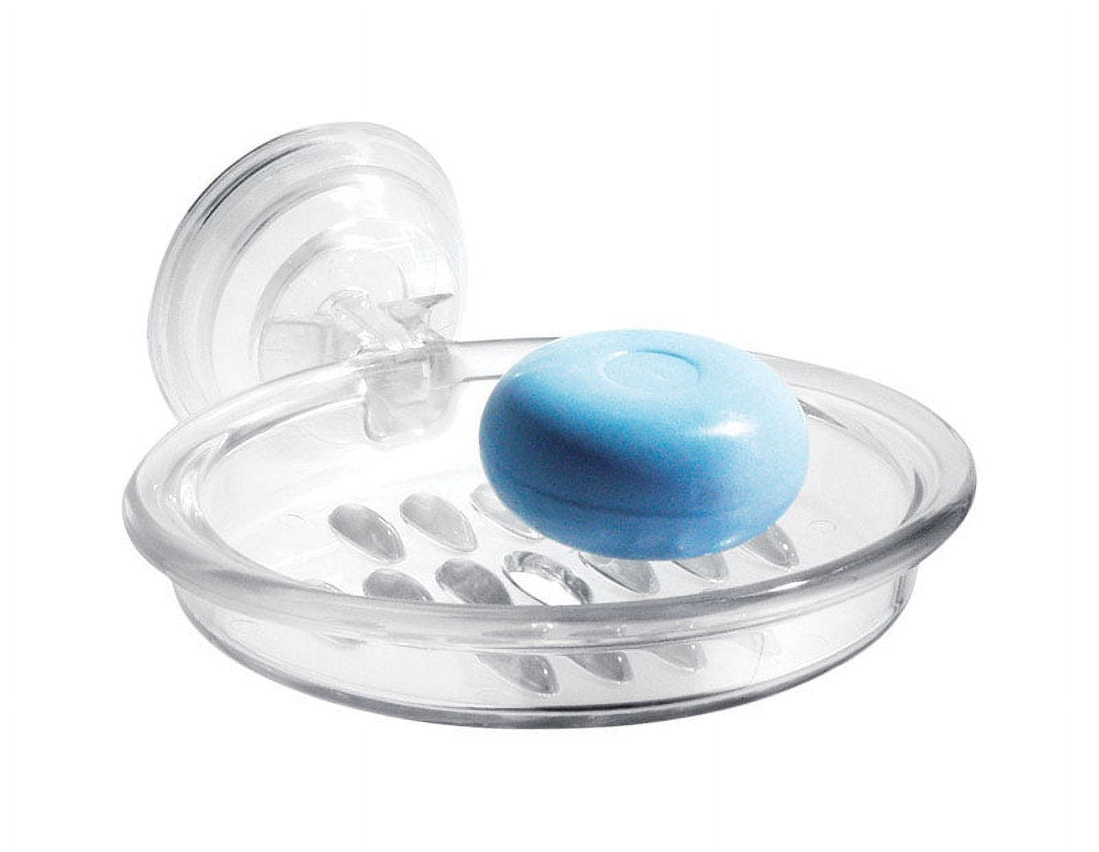 InterDesign Power Lock Suction, Soap Holder, Clear - Walmart.com