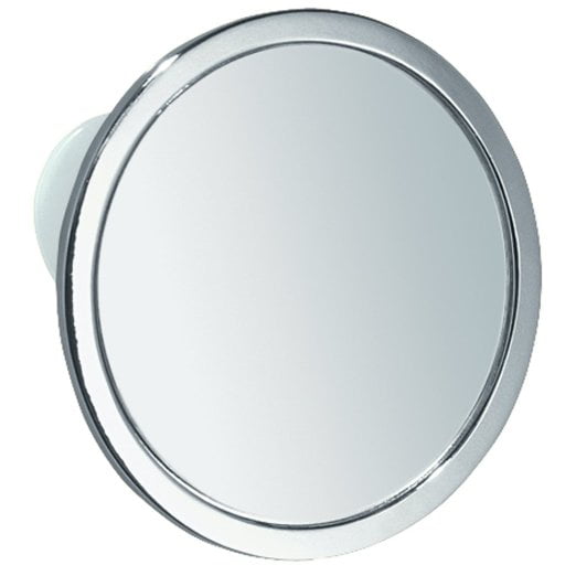 InterDesign Suction Bathroom or Shower Shaving Mirror - Chrome Finish ...