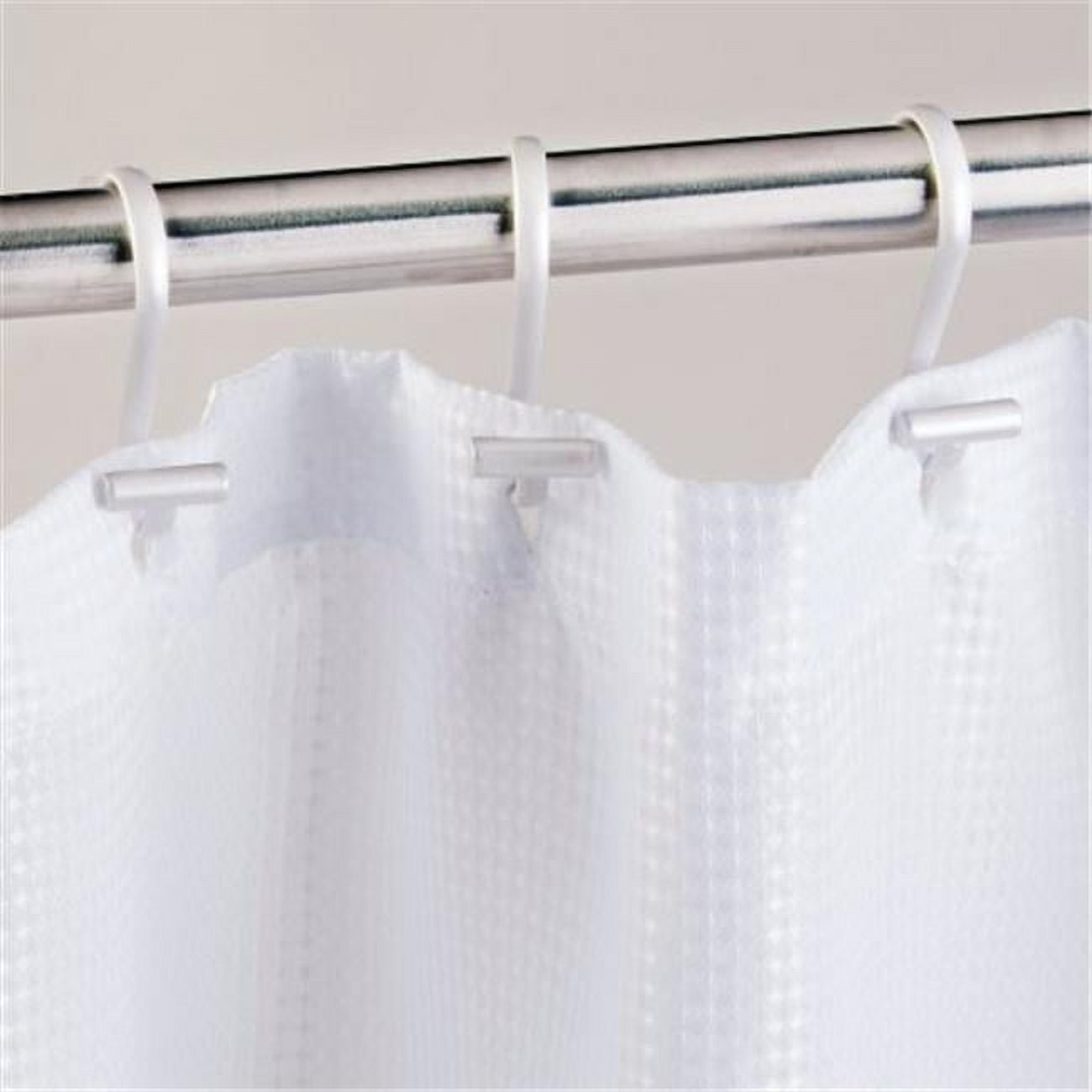InterDesign T-BAR-PW Modern T Bar Shower Hooks, Pearl White with Rust ...