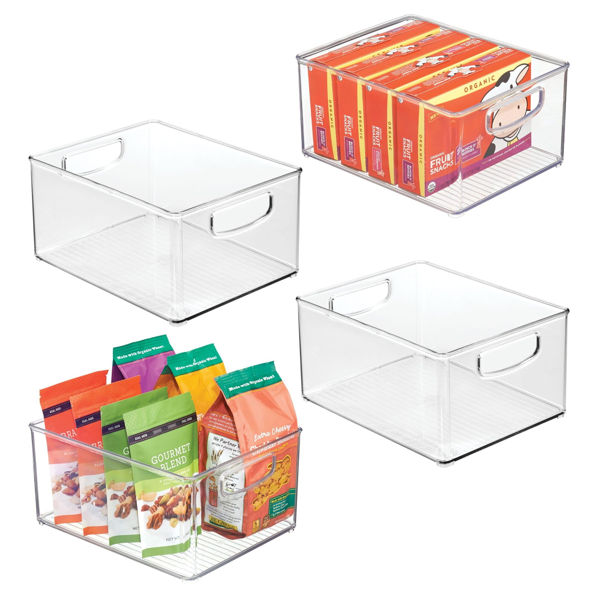 InterDesign iDesign Plastic Stackable Pantry Bin - Organizer Bin with ...