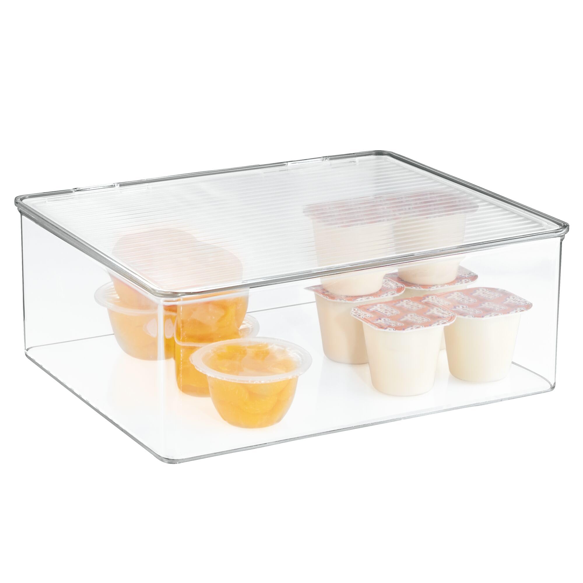 InterDesign iDesign Recycled Plastic Stackable Storage Bin with Lid ...