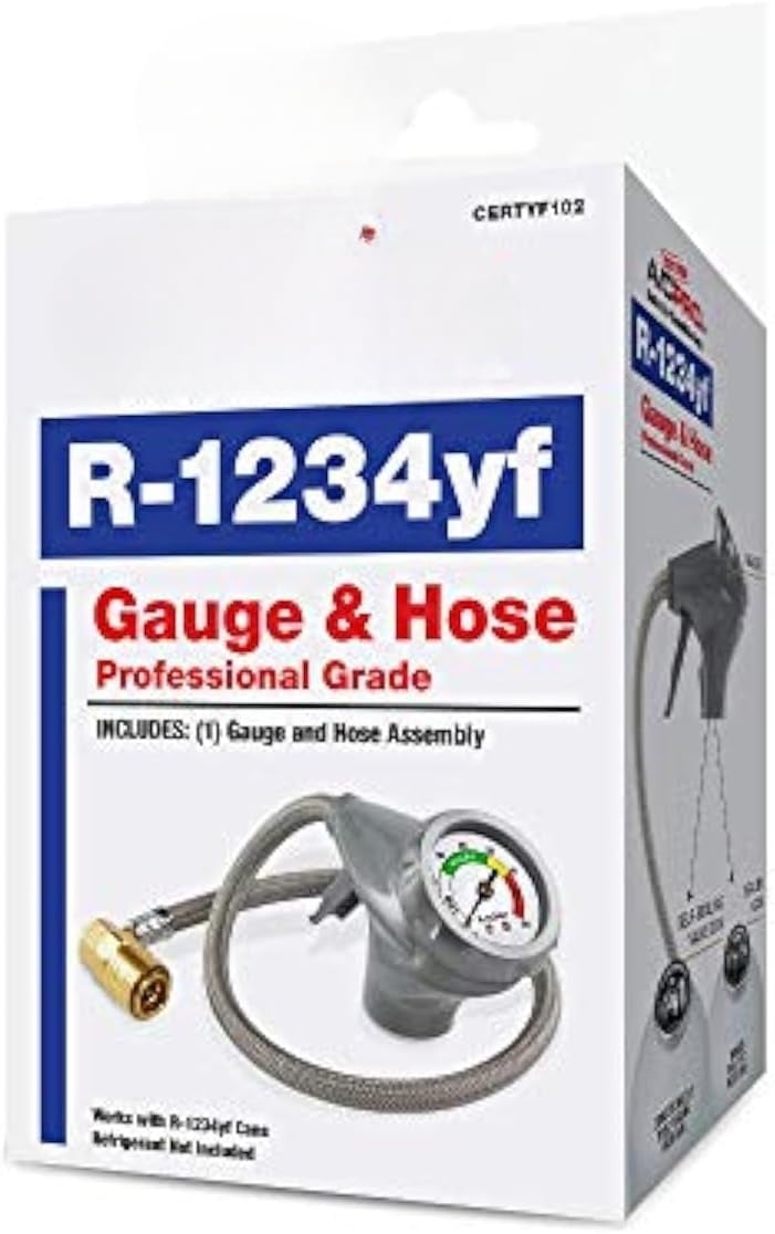 InterDynamics Certified Car Air Conditioner R1234YF Refrigerant Gauge ...