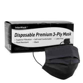 All Black Disposable Mask