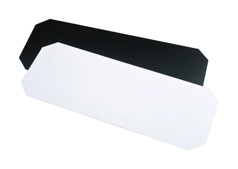 InterMetro 18 in. W X 48 in. D Black/White Hardboard Shelf Inlay ...