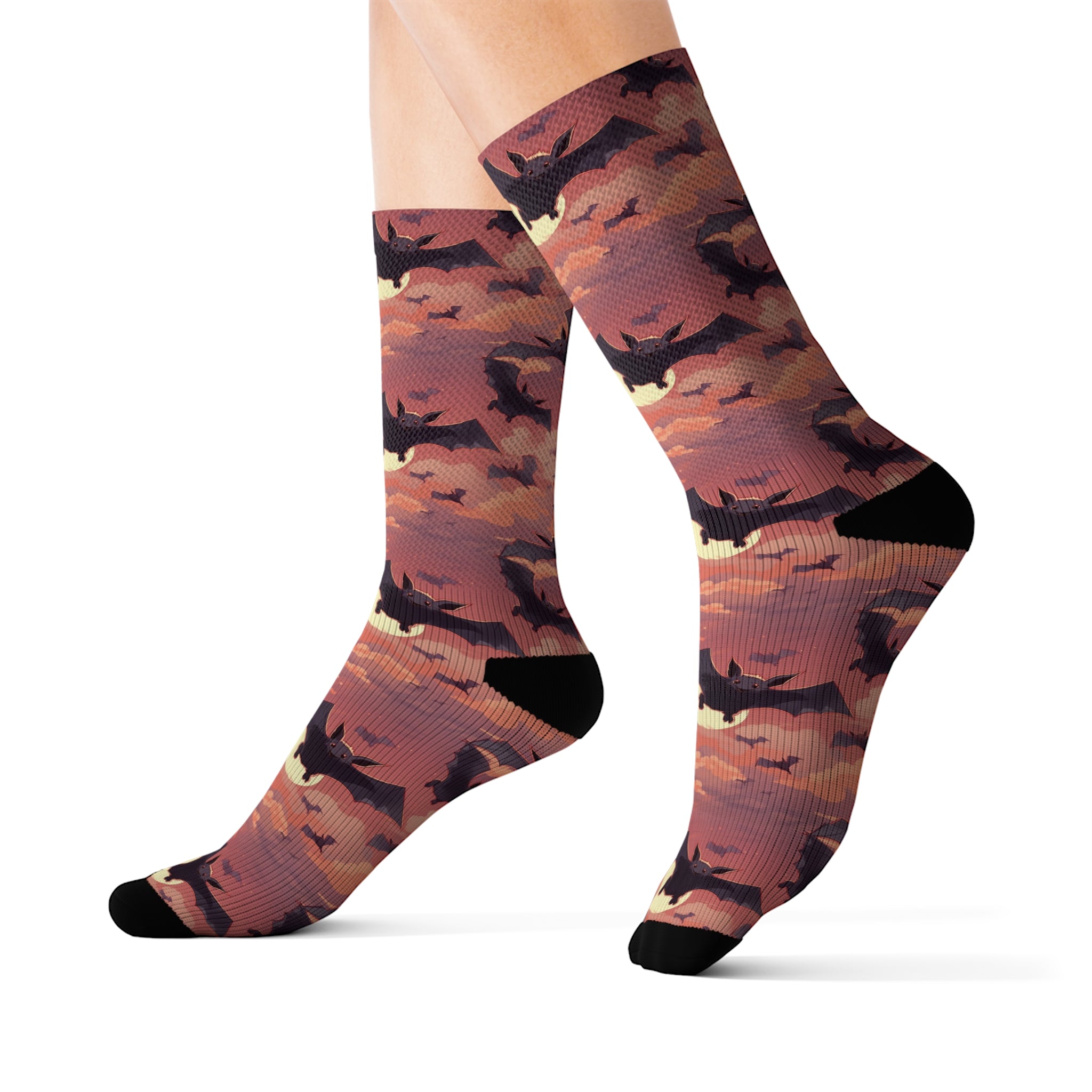 InterPETation Evening Echo Bat Breeze Men's Socks in Multi-Color ...